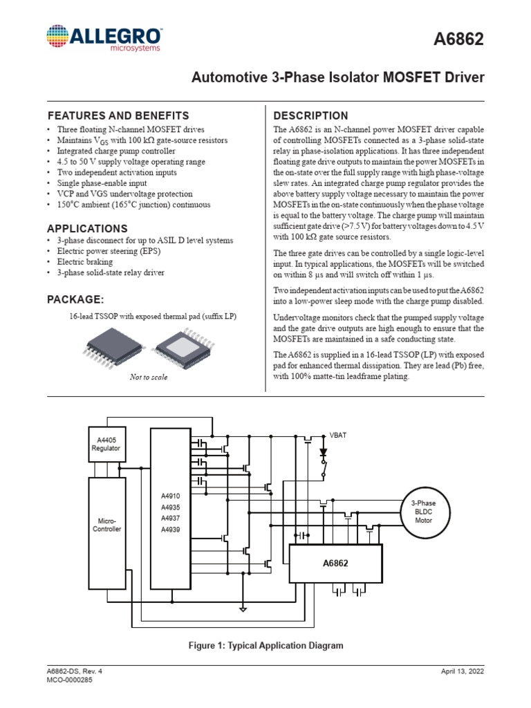 A6862-Application Note | PDF | Mosfet | Field Effect Transistor