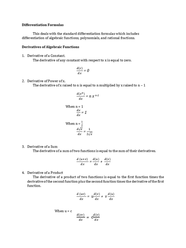 Derivative | PDF | Derivative | Functions And Mappings