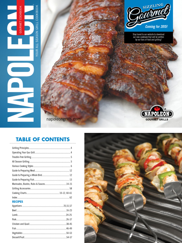 Napoleon Grill-Cookbook | PDF | Grilling | Barbecue Grill
