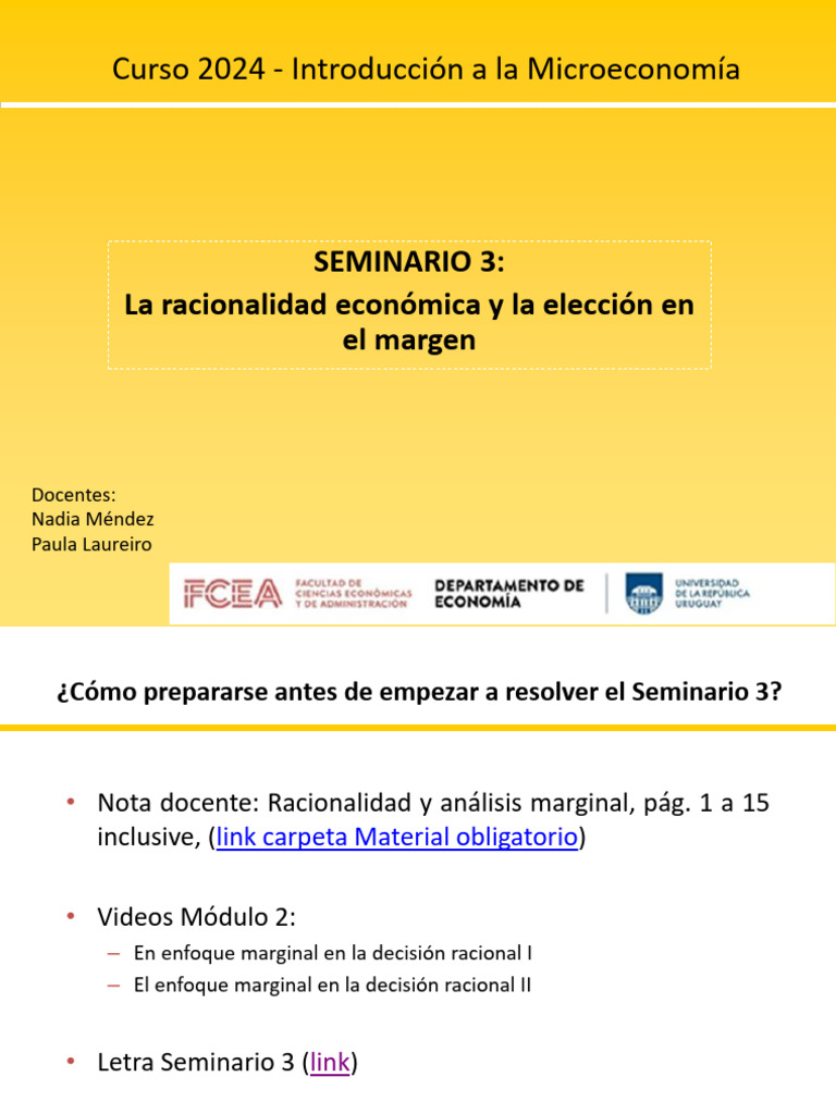 Sem. 03. Elección Racional en El Margen | PDF | Business | Capital (economía)