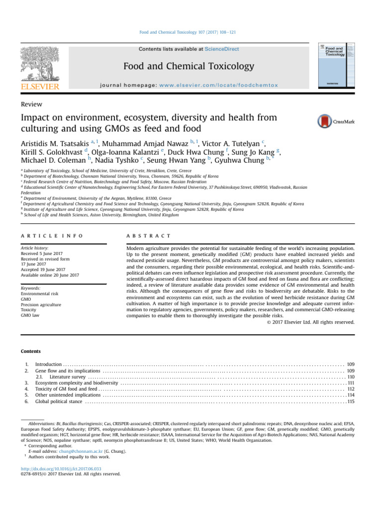 Environmental Impact of GMOs in Food | PDF | Genetically Modified Crops ...