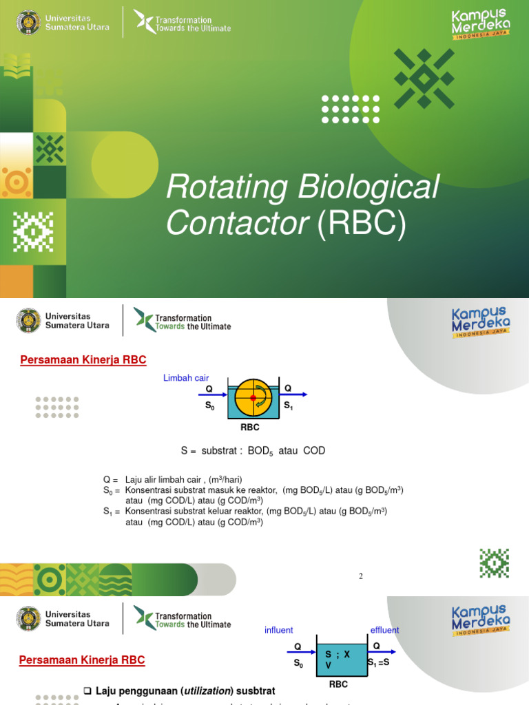 Kinerja dan Desain RBC untuk Limbah Cair | PDF