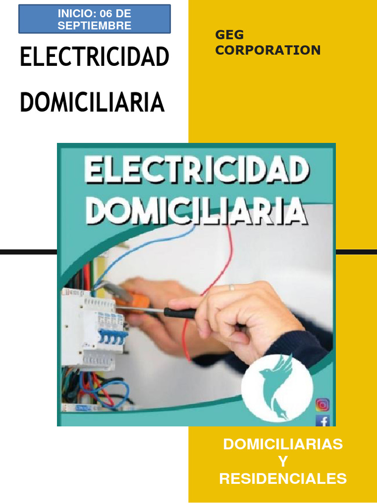1temario Electricidad Domiciliaria | PDF | Electricidad | Ingenieria ...