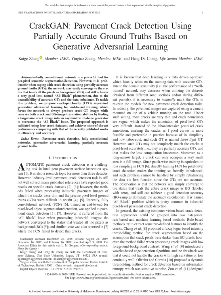 Pavement Crack Detection Using Partially Accurate Ground Truth Based On ...