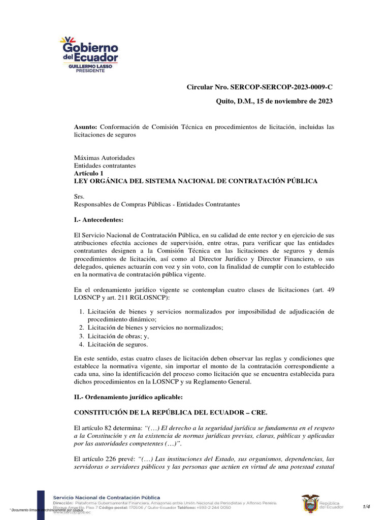 Sercop Sercop 2023 0009 C | PDF | Presupuesto | Seguro