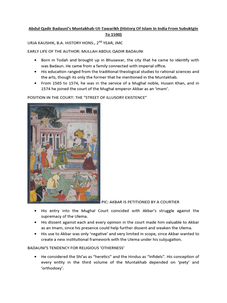 Badauni PPT 2 Final | PDF | History