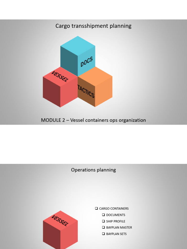 Vessel Planning Considerations | PDF | Containerization | Port