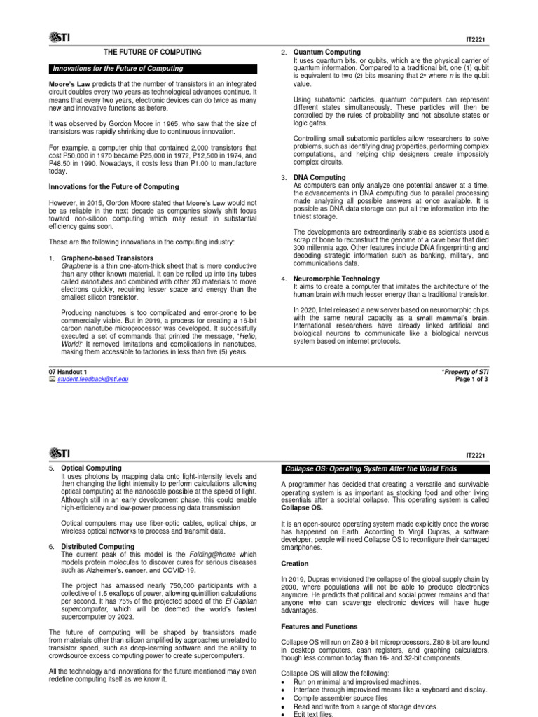07 Handout 17 | PDF | Computing | Quantum Computing