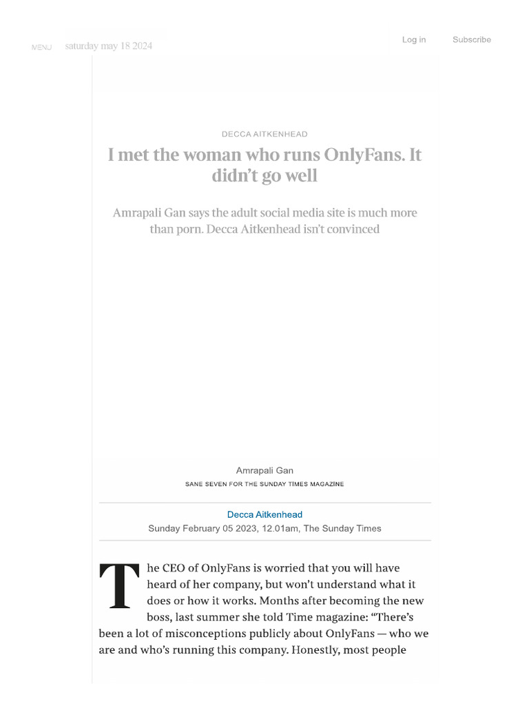 The Woman Who Runs OnlyFans | PDF