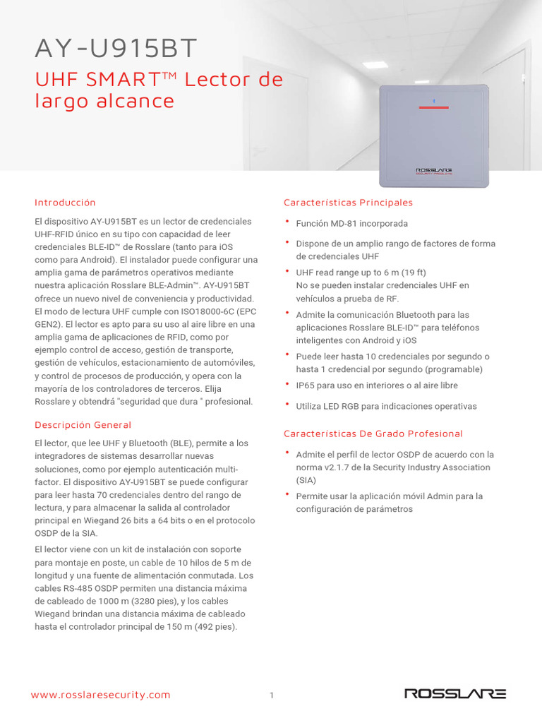 AY U915BT Datasheet Spanish V2021 - 04 - 27 | PDF | Bluetooth | Identificación de frecuencia de ...