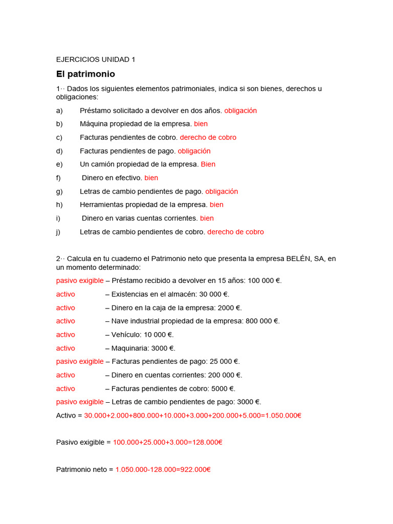 Ejercicios Unidad 1 | PDF | Dinero | Bancos