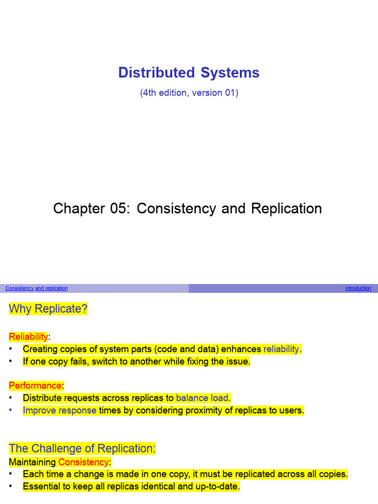 Consistency and Replication55 | PDF | Replication (Computing) | World ...