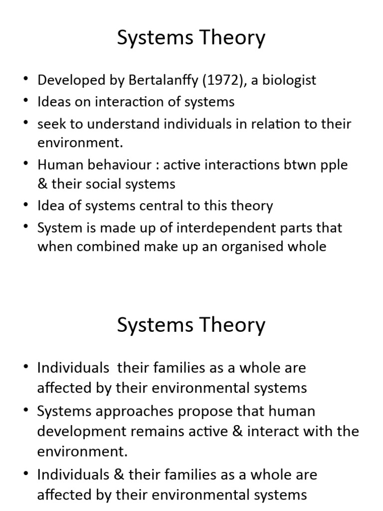 Systems Theory | Download Free PDF | System | Systems Theory