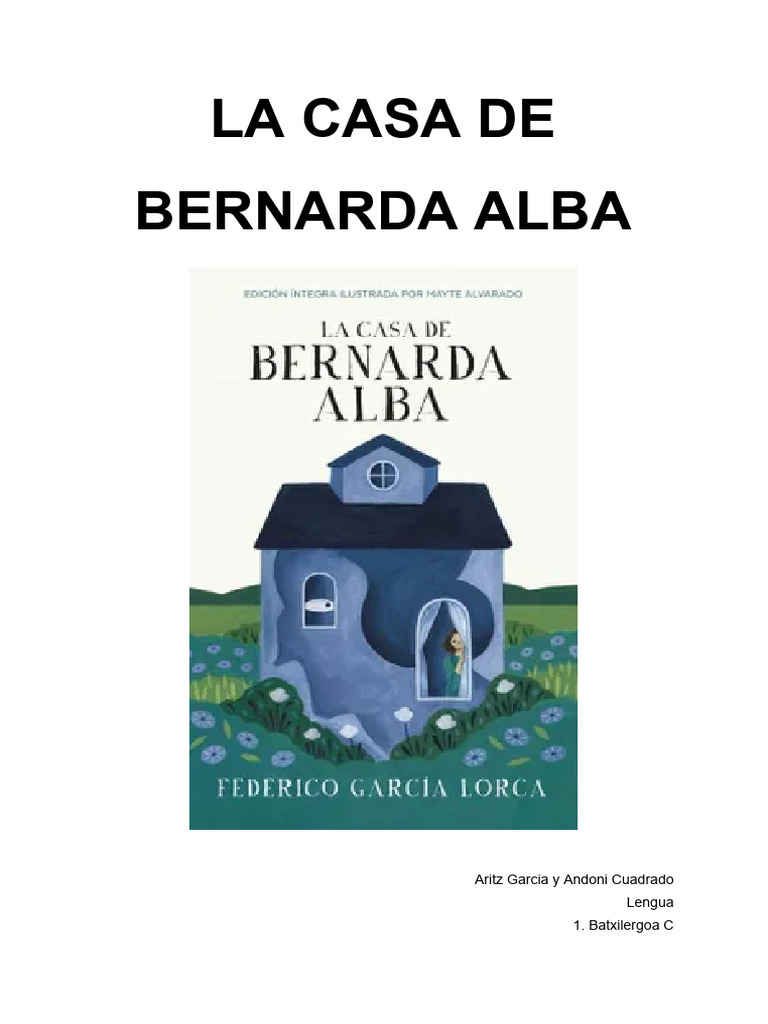Análisis de La Casa de Bernarda Alba | PDF | Federico García Lorca | España