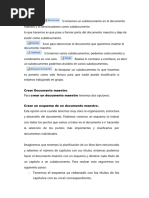 Paso A Paso para Crear Documento Maestro | PDF | Microsoft Word ...