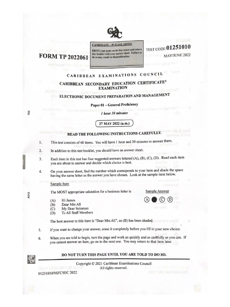 EDPM Paper 1 2022 | PDF