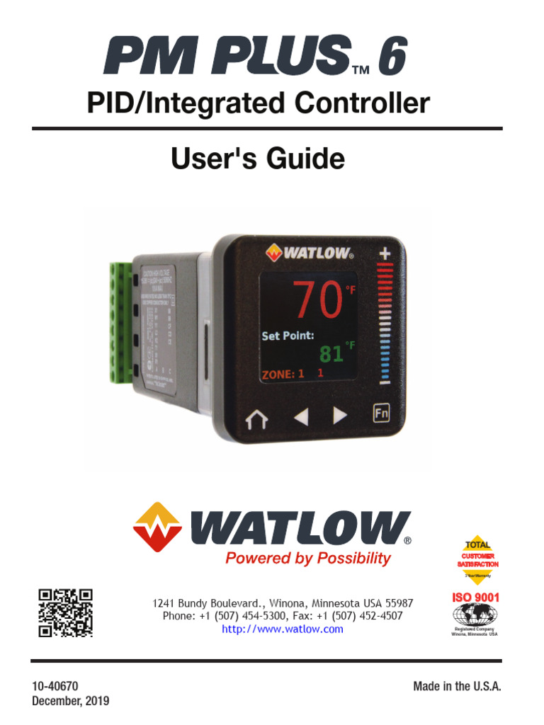 PM PLUS 6 PID Integrated Controller Users Guide 1219-1 | PDF ...