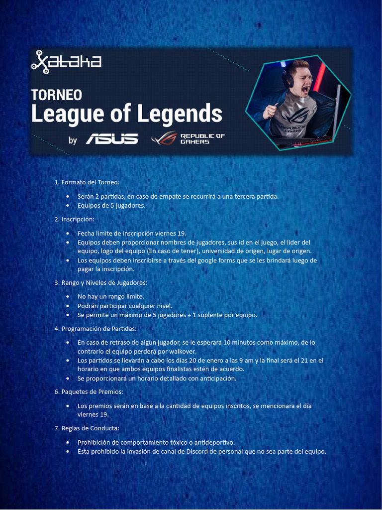 Torneo de League of Legends | PDF