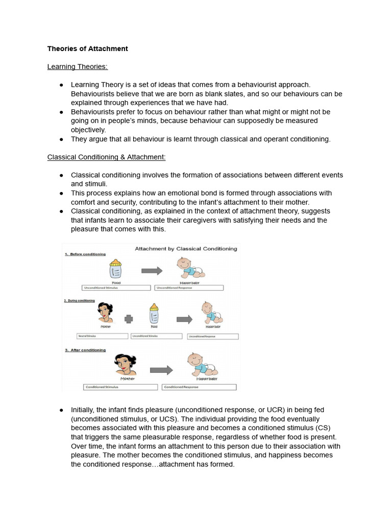 Attachment Theories in Psychology | PDF | Attachment Theory | Classical ...