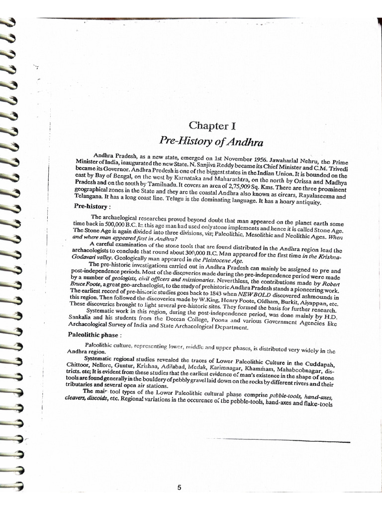 Pre-History of Andhra | PDF