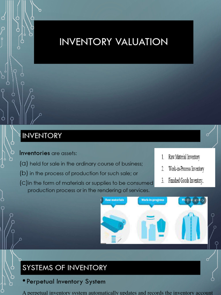 Inventory Valuation | PDF | Inventory | Investing