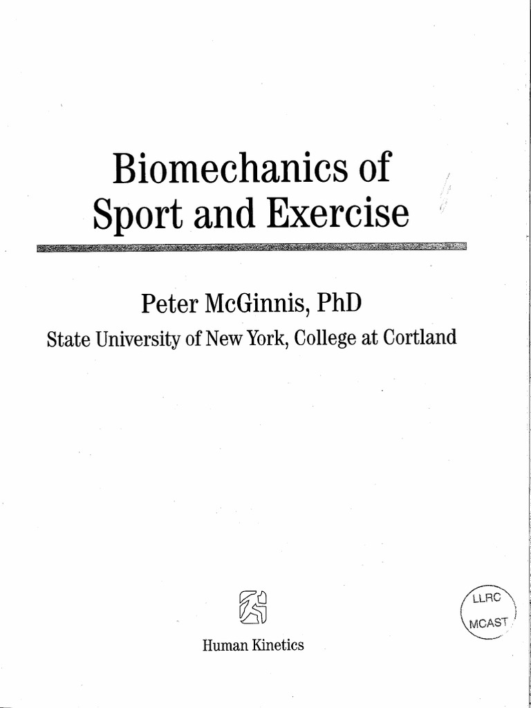 Biomechanics of Sport and Exercise | PDF | Force | Torque