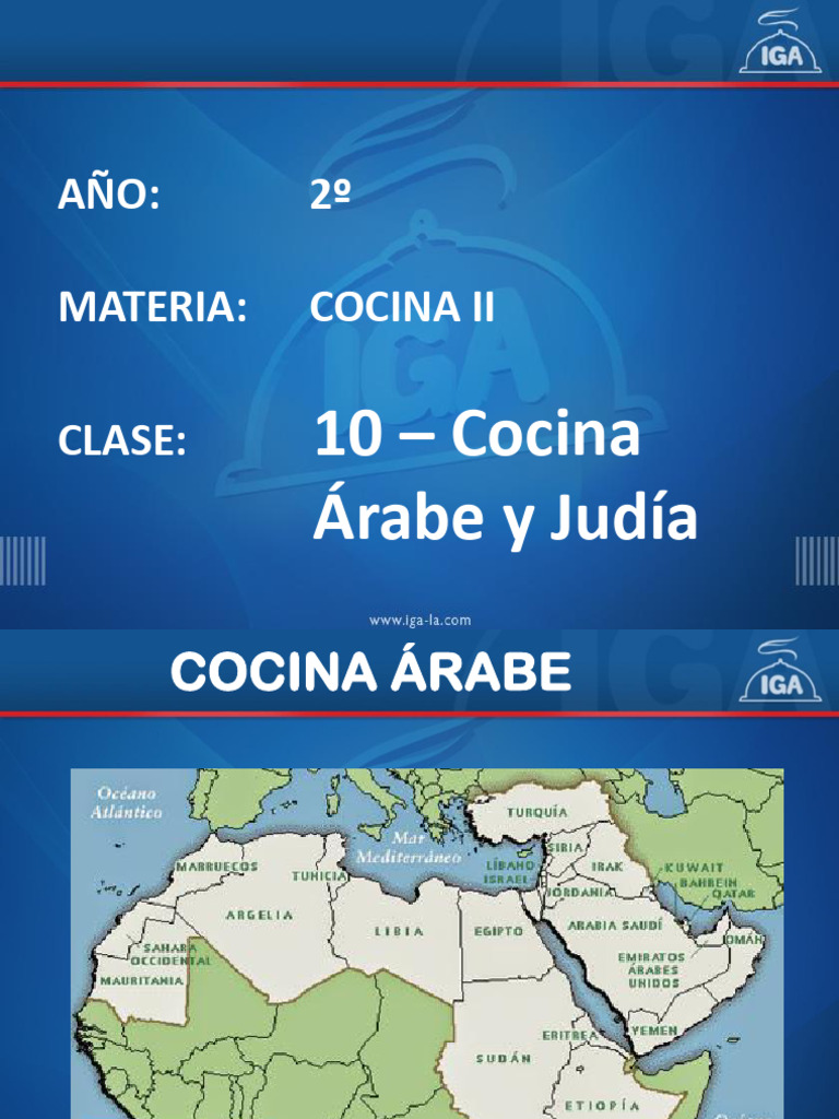 20 - COCINA II - Clase 10 - ARABE Y JUDIA | PDF | Cocina | Brocheta