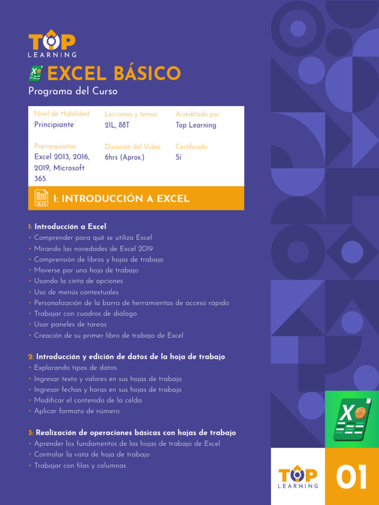 Excel Basico | PDF | Microsoft Excel | Archivo de computadora