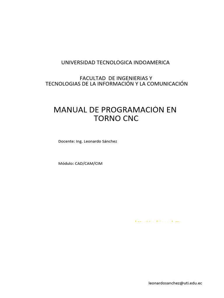 Manual de Programacion Codigos G-De Torno CNC Uti | PDF | Control ...