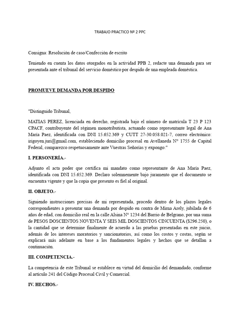 Trabajo Practico #2 PPC | PDF | Justicia | Crimen y violencia