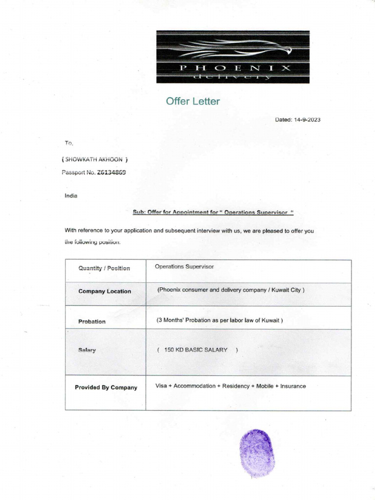 Offer Latter - Merged | PDF