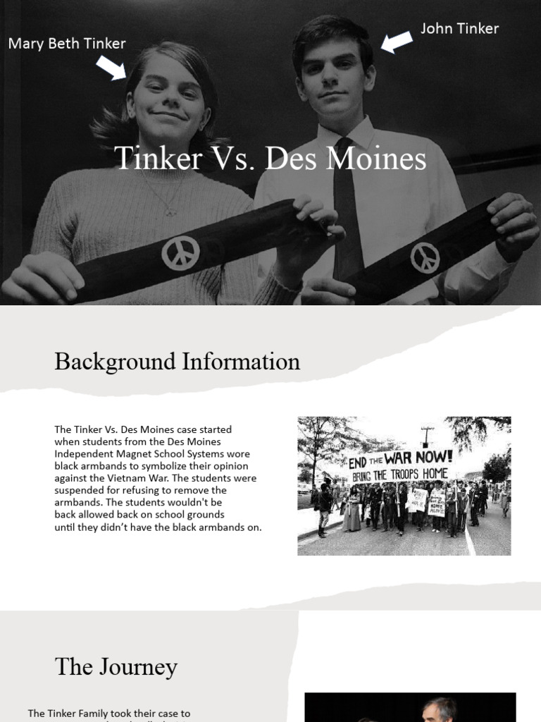 Tinker v. Des Moines: Student Rights | PDF | Politics Of The United ...