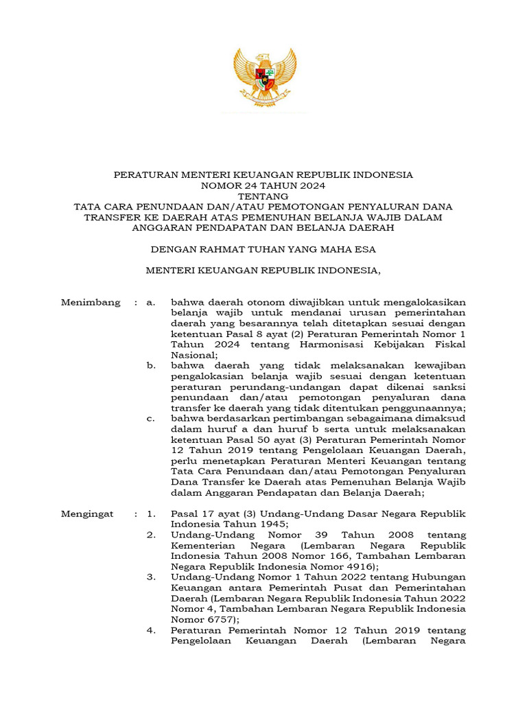 PMK 024 Tahun 2024 | PDF