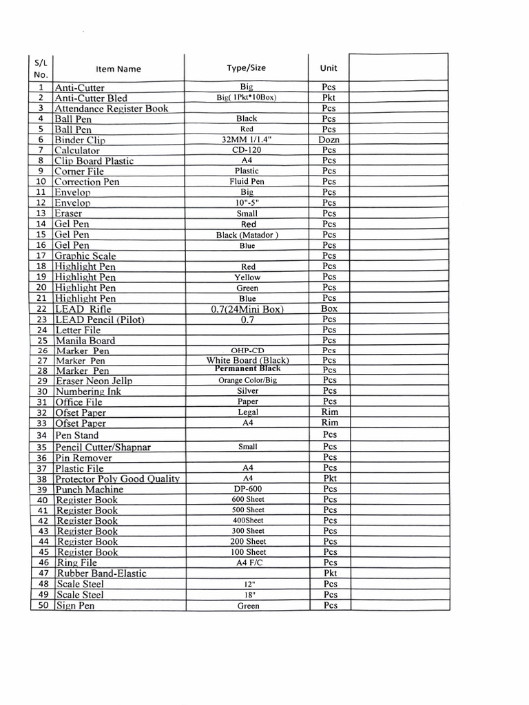 Kadena Order | PDF | Pen | Pencil