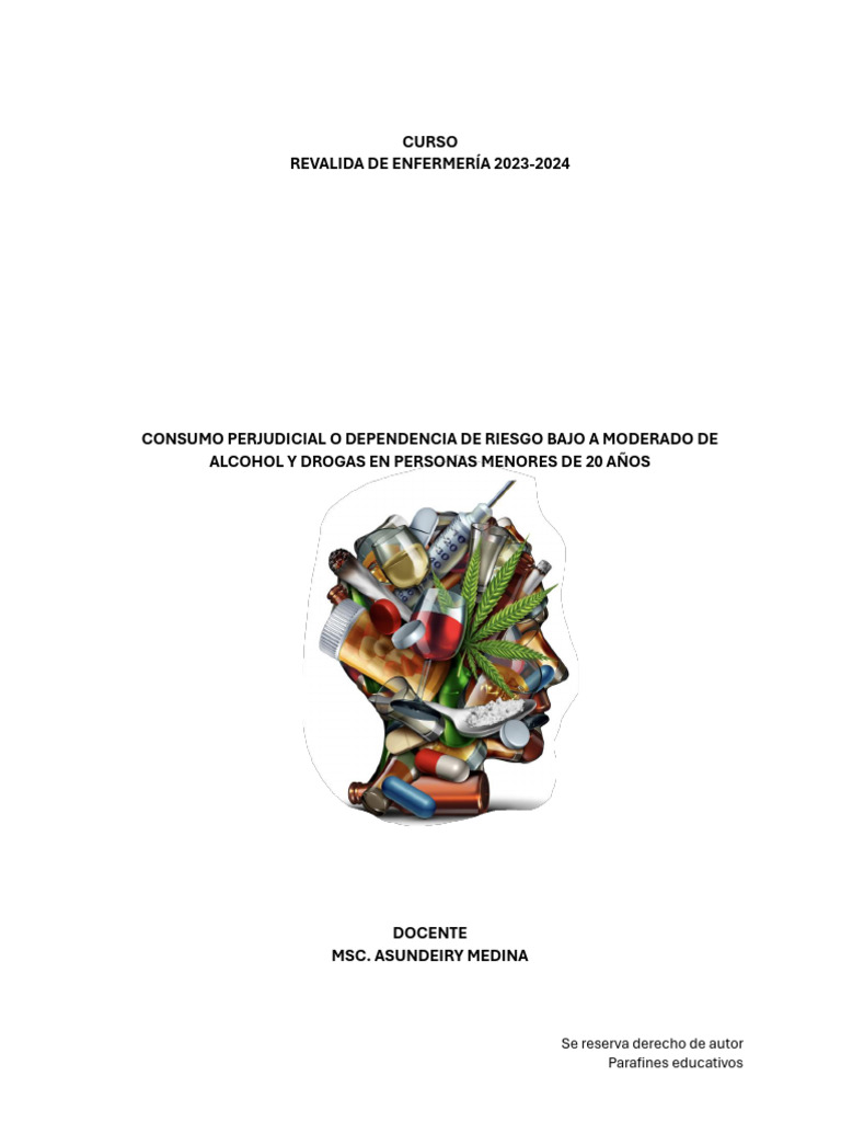 Consumo Perjudicial resumen | PDF | La dependencia de sustancias | Drogas