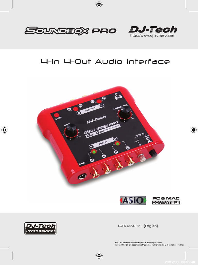 DJ Tech SOUNDBOX PRO IM (EN) | PDF | Mac Os | Distortion