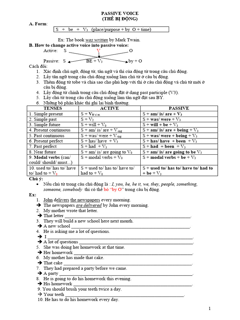 Passive Voice | PDF | Semantic Units | Languages