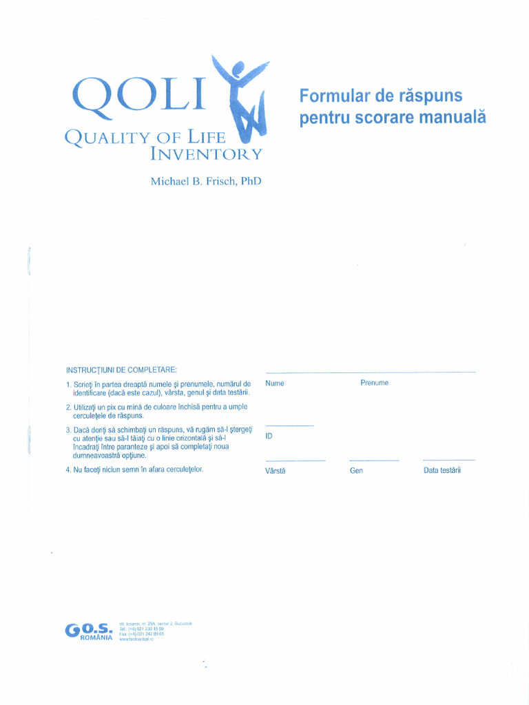 Qoli Test | PDF