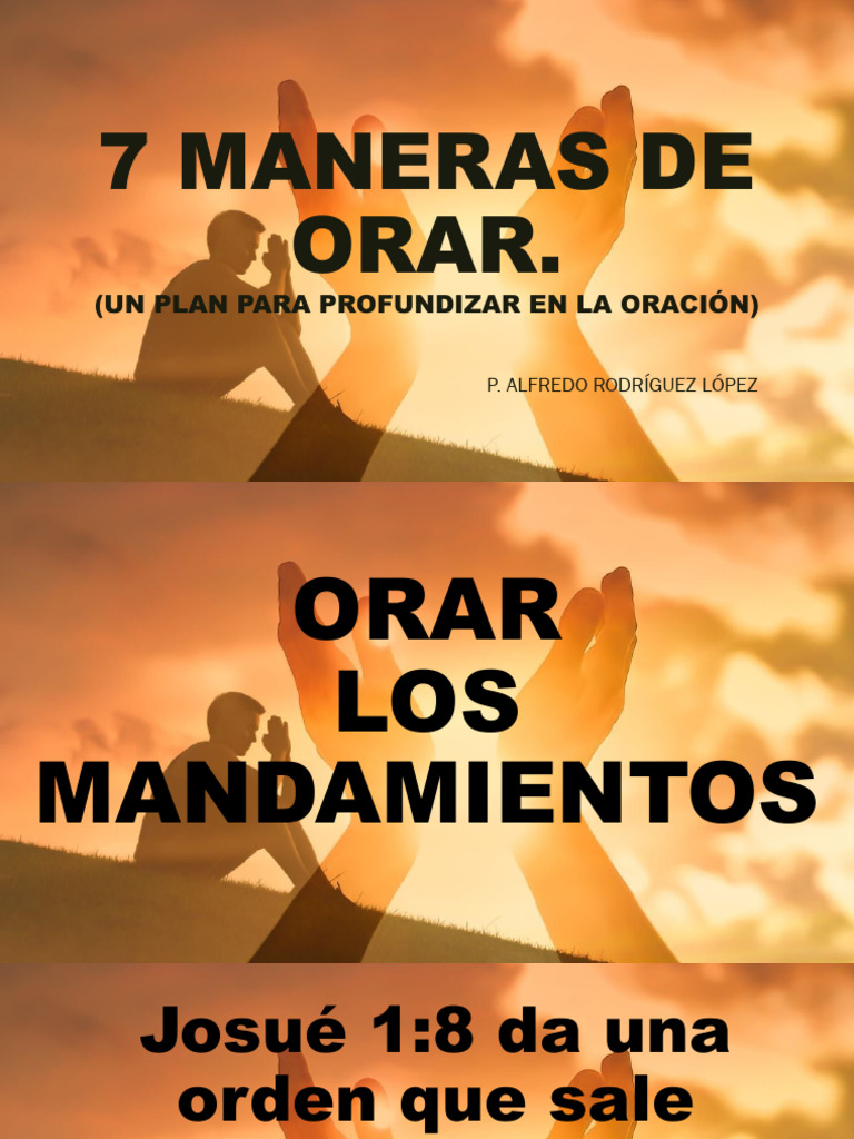 Oracion 1 7 Maneras de Orar | PDF | Oración | Creencia religiosa y doctrina