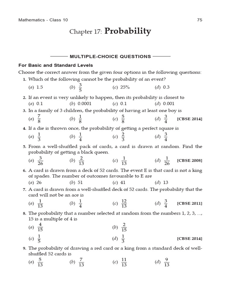 PROBABILITY | PDF | Probability