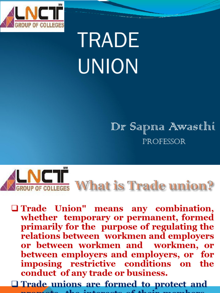 On Trade Union Unit 5 | PDF | Trade Union | Employment