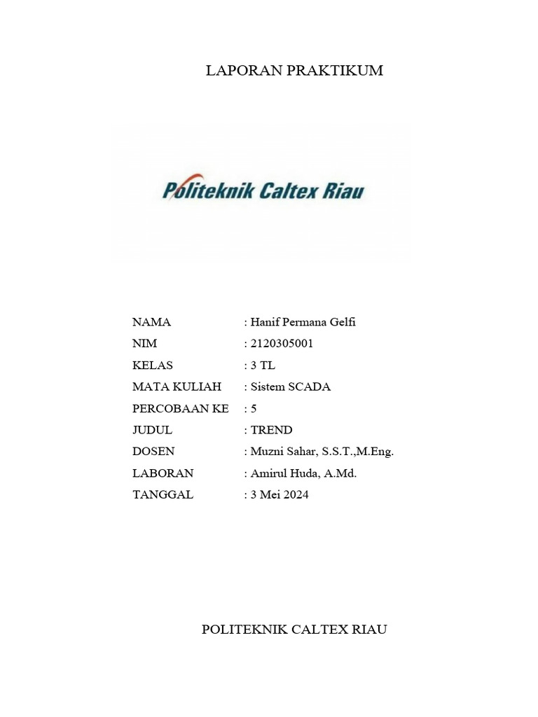Fungsi Trend dalam SCADA Wonderware | PDF