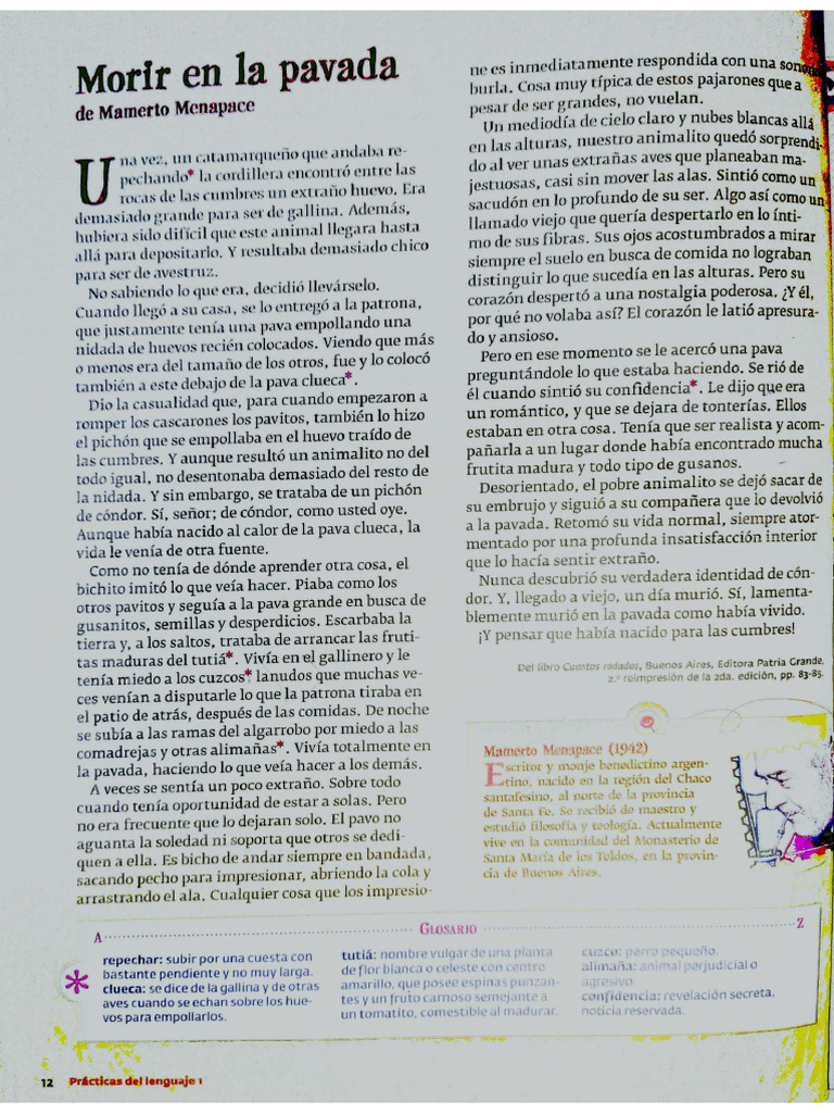 Morir en La Pavada 1ro A | PDF