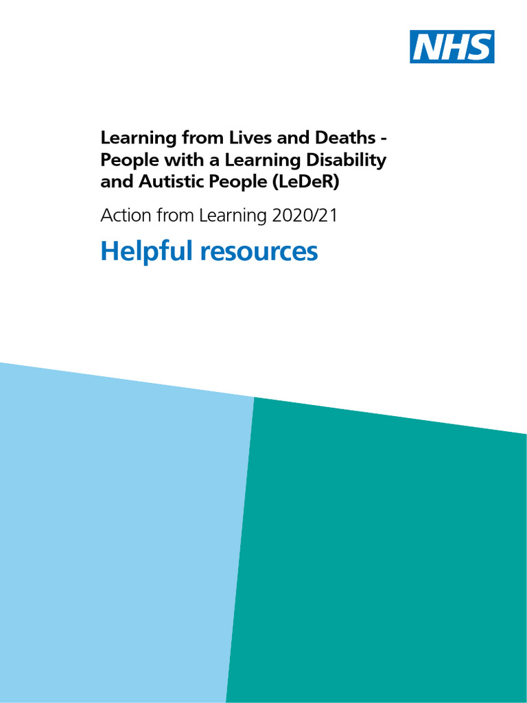 LeDeR Helpful Resources 2021 | PDF | National Health Service | Caregiver