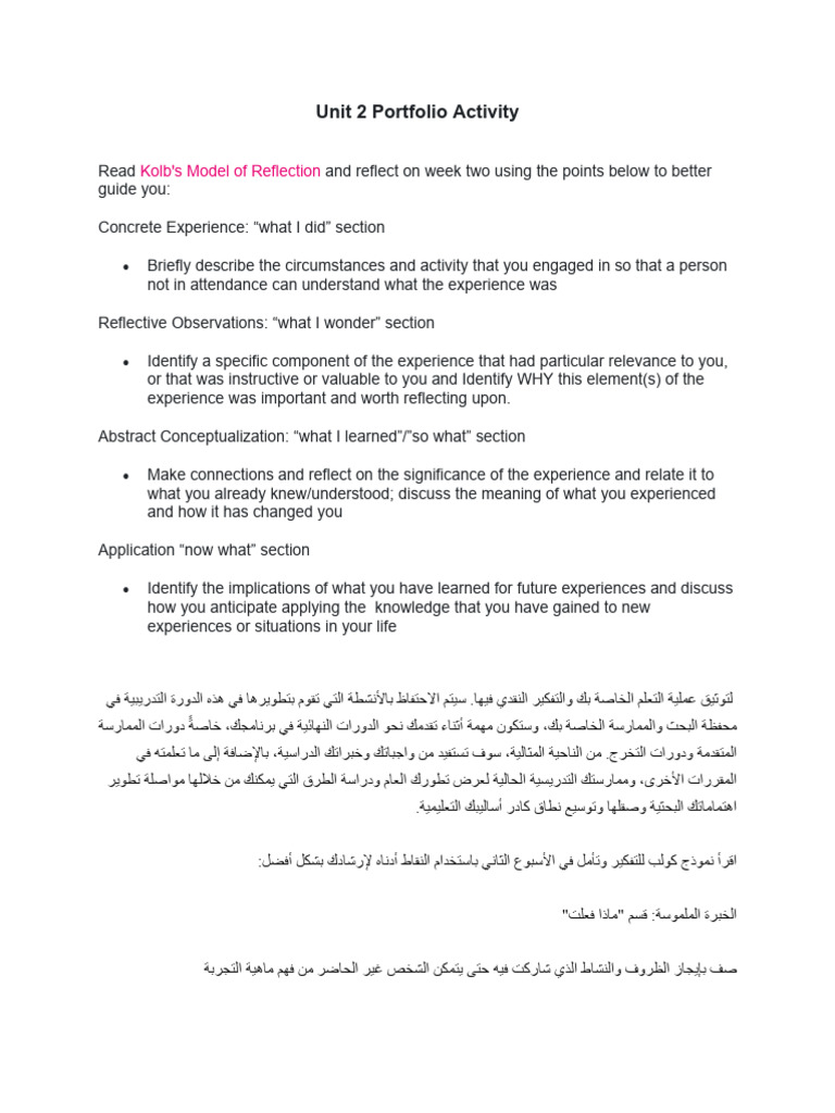 Portfolio Activity Unit 2 | PDF