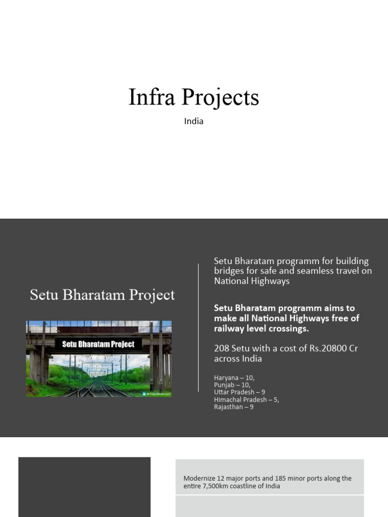 India's Major Infrastructure Projects | PDF | Transport Infrastructure ...