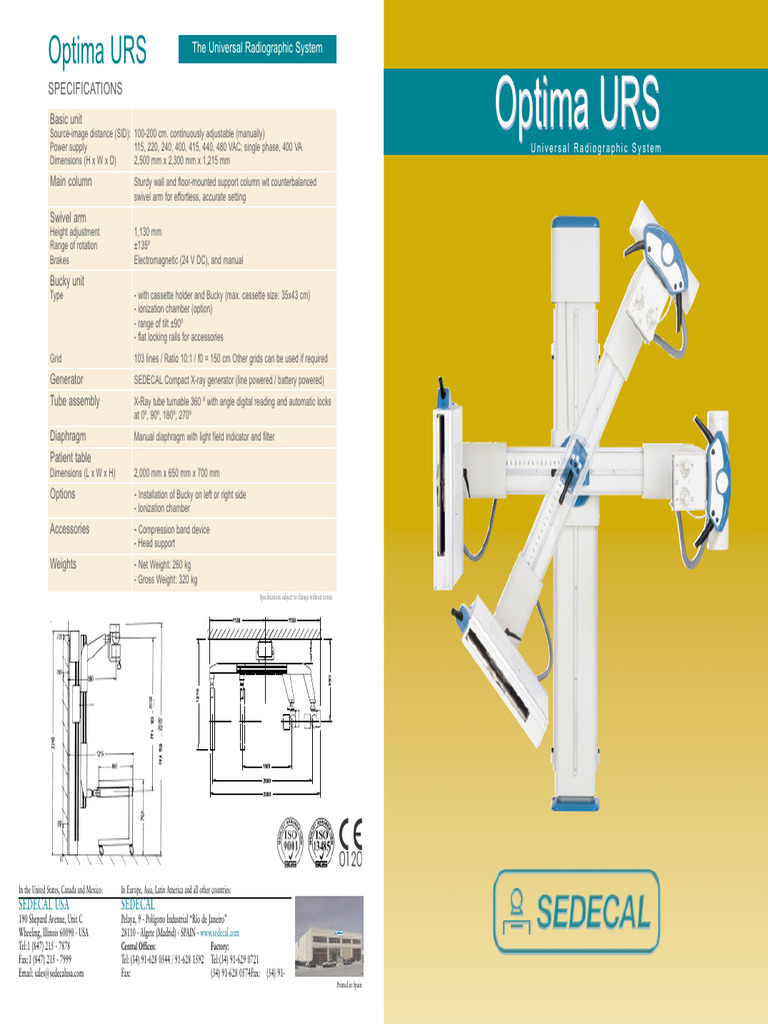 Optima Urs Broschuere | PDF | Radiography | Equipment