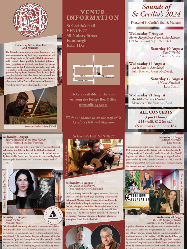 Fringe Pamphlet 2024 Web | PDF | Performing Arts | Musical Instruments