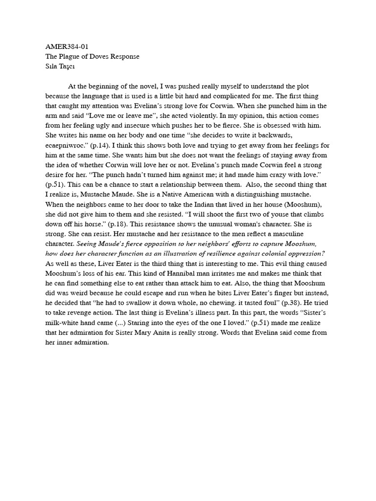 The Plague of Doves Response | PDF