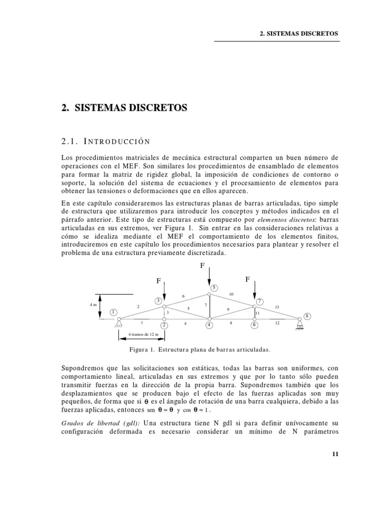 2 - Elementos Finitos. Sistemas Discretos | PDF | Método de elementos ...